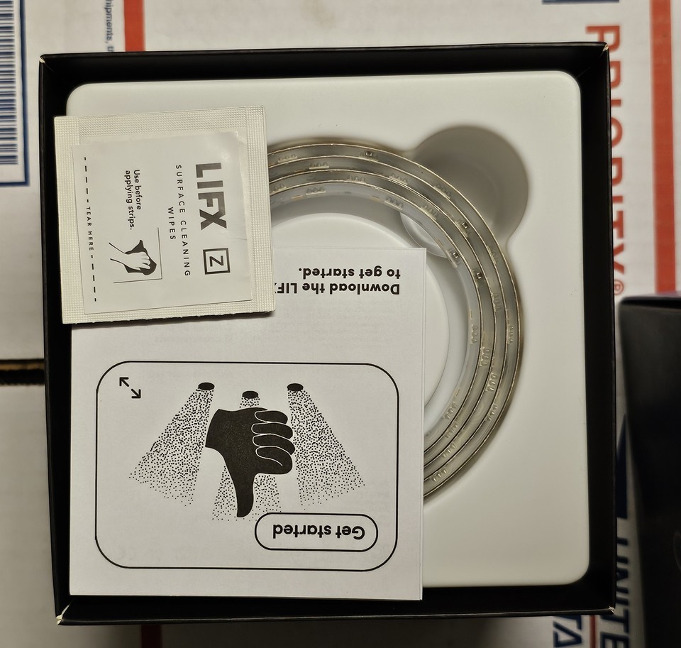 LIFX 80in Smart Multi-Color RGB+W Wi-Fi Plug-In LED Strip Light Kit ...