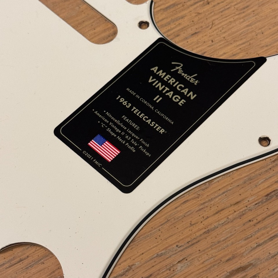 Fender American Vintage II 1963 Telecaster 3-Ply Parchment Pickguard ...