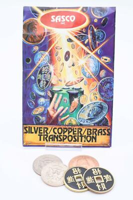 Silver/Copper/Brass Transposition by Sasco Inc Magic Coin Magic Trick ...