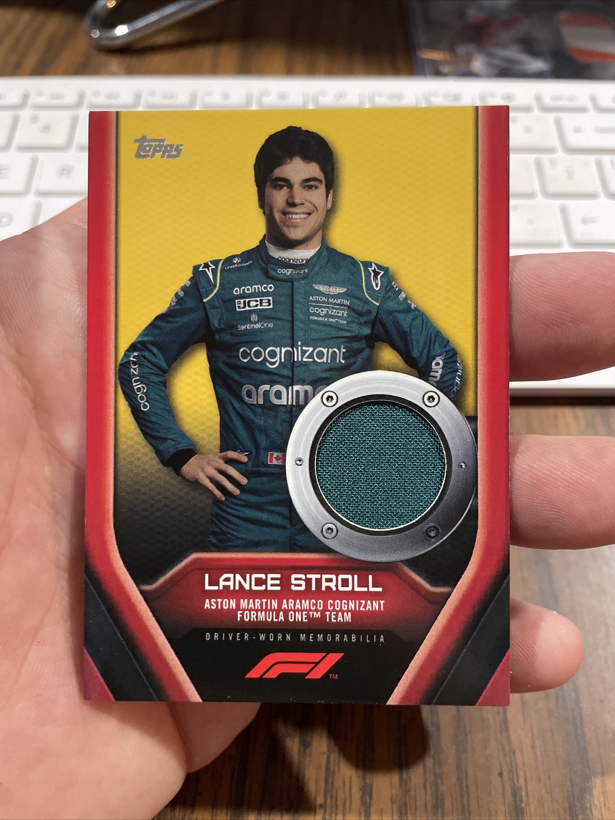 Lance Stroll driver worn patch 13/50 2022 Topps certified relic card | eBay