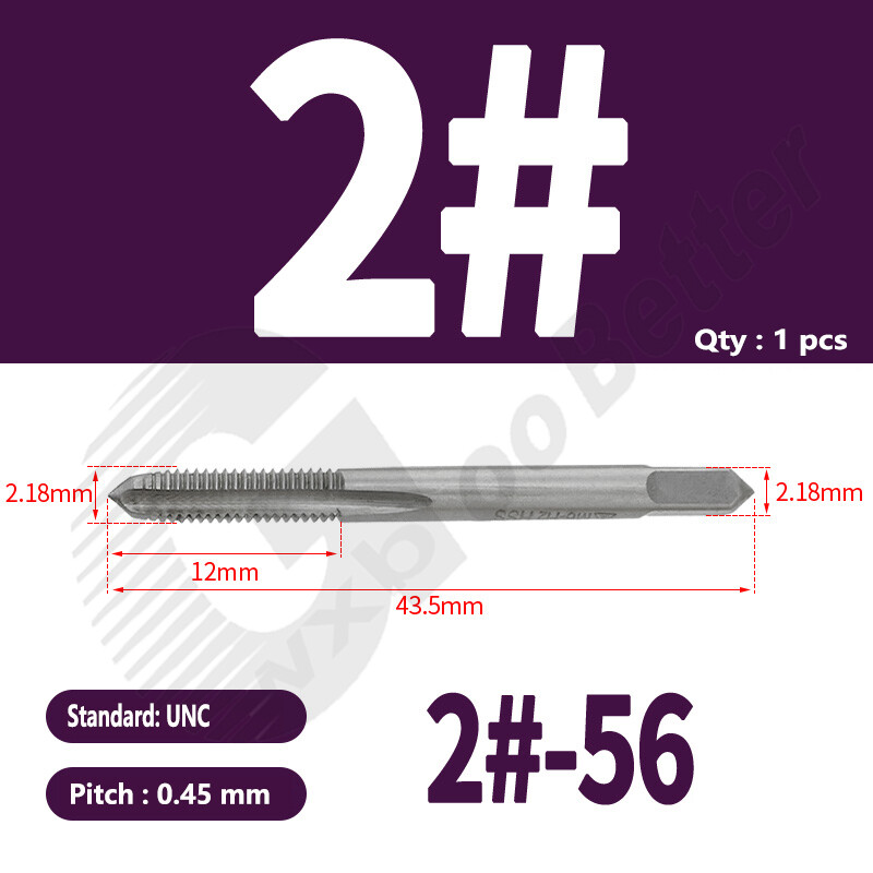 Machine Taps M1 ~ M24 Metric/Imperial Measuring System Manual Tapping ...
