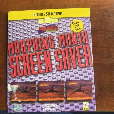 Vintage Windows 95 Morphing Mania Screen Saver CD 1997 - 50 Screen Savers NEW | eBay