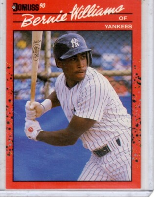 1990 Donruss -Bernie Williams # 689 New York Yankees rookie baseball ...
