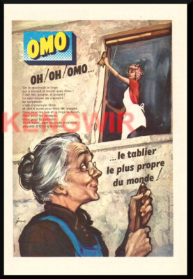 PUB / PUBLICITE / AD Lessive OMO par Pierre Couronne - Années 50 / 60 ...