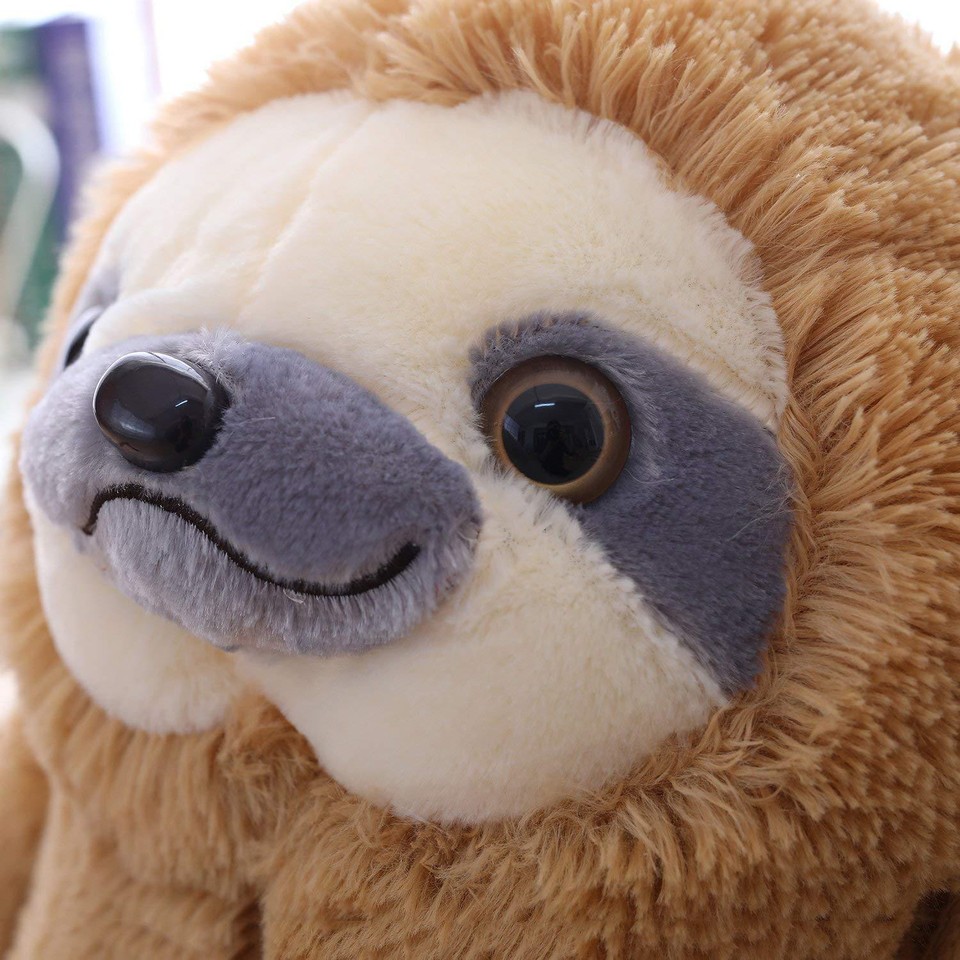 Winsterch Kids Stuffed Animal Sloth Bear Plush Toys Gift Baby Doll ...