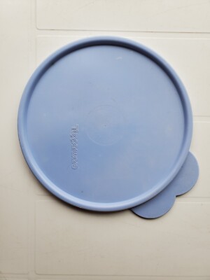 Blue Round Tupperware 6" Lid Size C #2541D Replacement for 227 | eBay