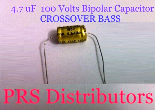 4.7uF 100V BIPOLAR CAPACITOR BASS BLOCKER SPEAKER TWEETER CROSSOVER 4 ...