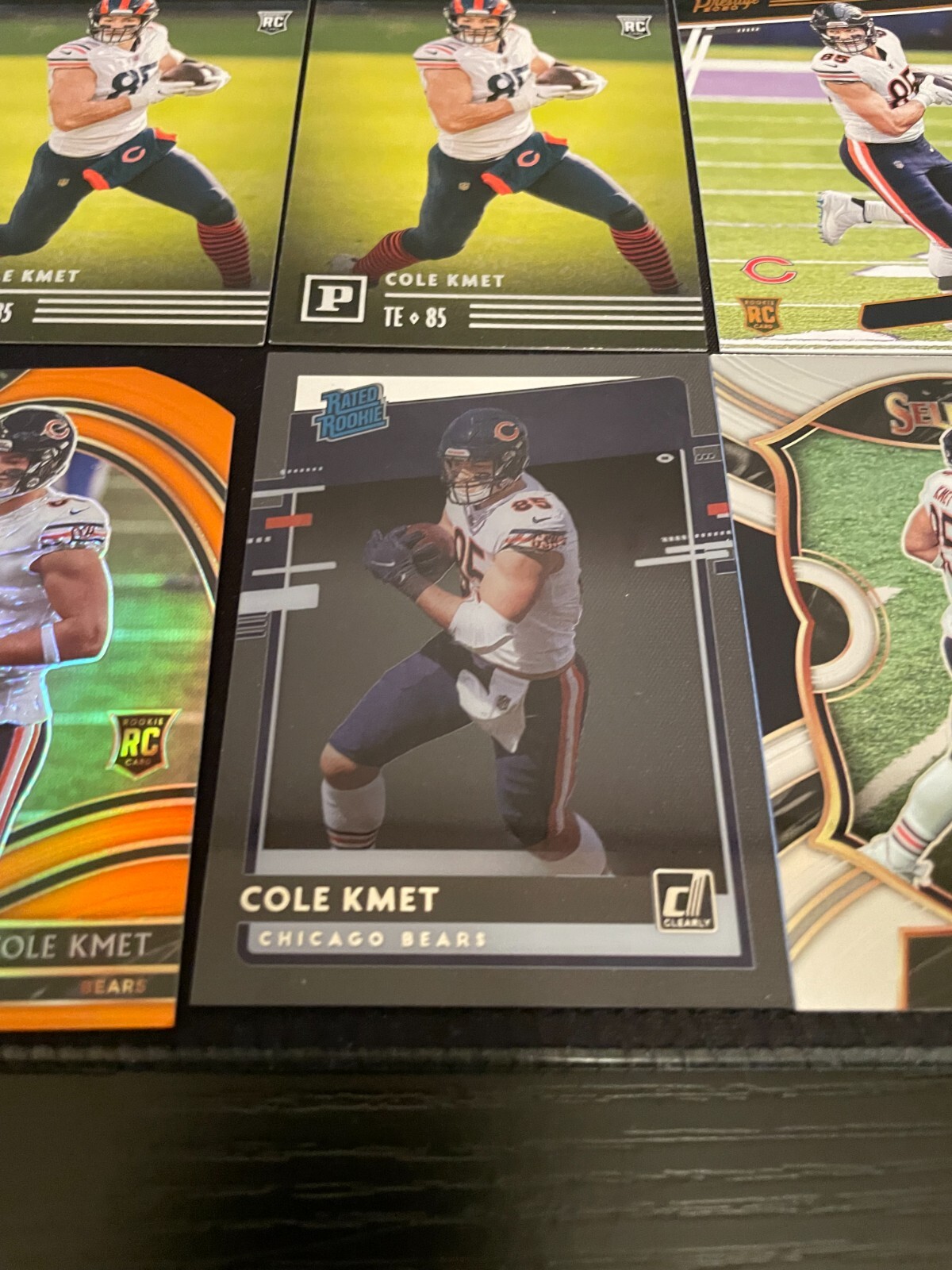 Panini Select Prizm Score Shield RPA Prestige Chicago Bears Cole Kmet ...