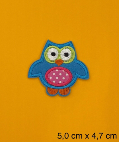 Bügelbild, Aufbügler, Aufnäher, Flicken, Patch, Applikation EULE/UHU/OWL Punkte | eBay