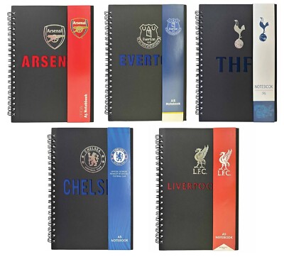A5 Spiral Notebook - Arsenal Liverpool Chelsea Everton FC Official ...