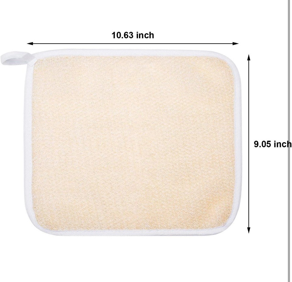 5 Pack Exfoliating Face And Body Wash Cloths Towel Soft Weave Bath ...