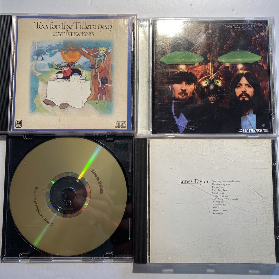 8 Vintage Classic Rock And Pop Lot Taylor Huey Sting Cat Stevens J Cash ...