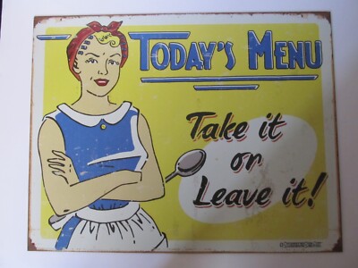 Vintage Style Retro Metal Sign Kitschy Collectible Man Cave Decor | eBay
