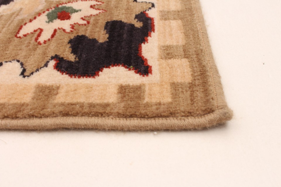 5ft8 x 8 ft Authentic. Karastan New Zealand Wool Area Rug Beige EZ ...