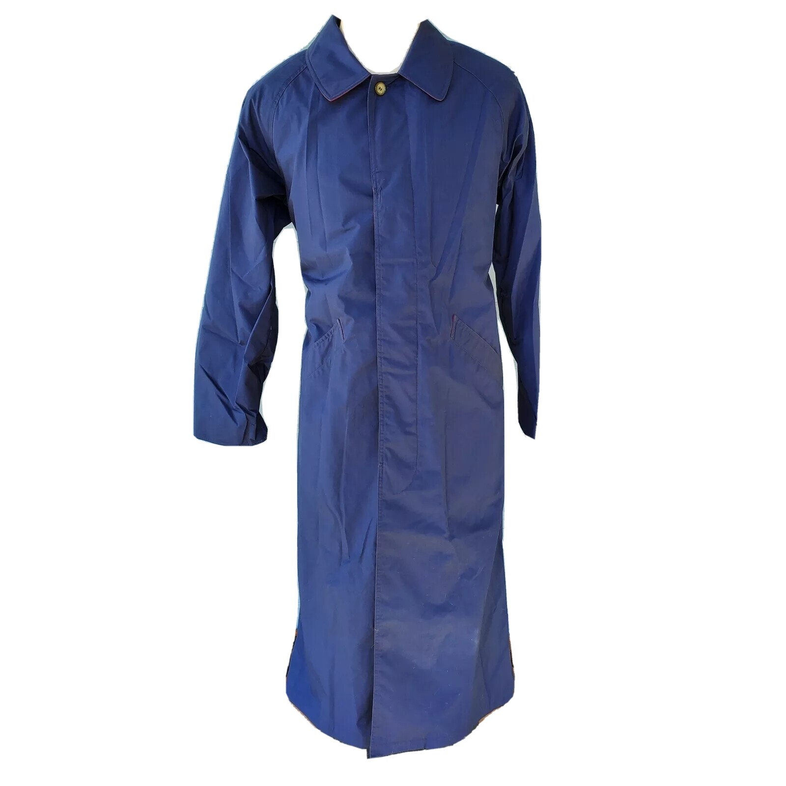 Gant Blue Trench Over Rain Coat Jacket Mens M Outdoor… - Gem