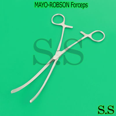 MAYO-ROBSON Forceps 10" Longitudinal Serration Curved | eBay
