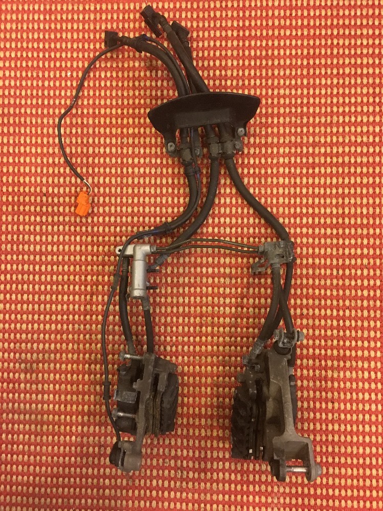 03 04 05 06-10 Honda ST1300 ST1300A ABS Front Brake Calipers Lines Pads ...