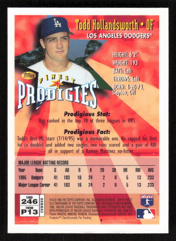 1996 Finest #246 Todd Hollandsworth | eBay