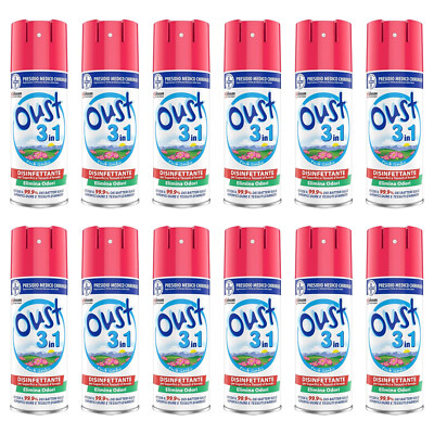 12pz Oust 3 in 1 elimina odori da superfici e tessuti Fresh Garden ...