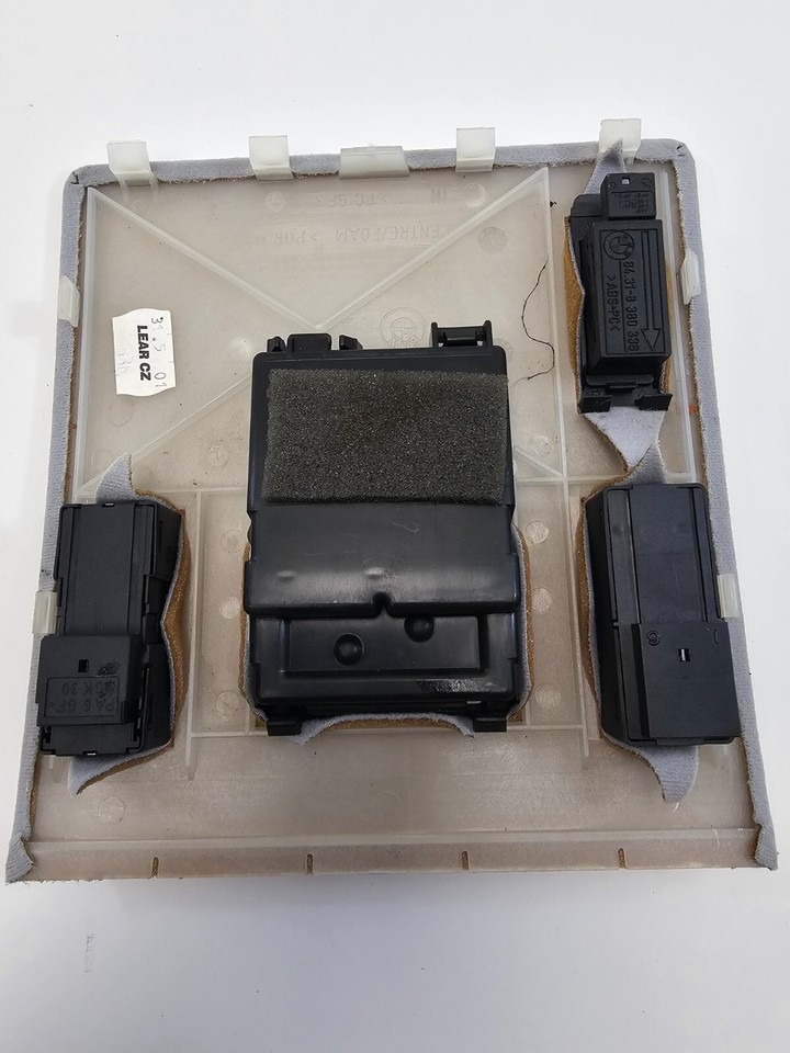 1995-2001 E38 740 BMW Overhead Console Sunroof Switch Homelink gray SOS ...