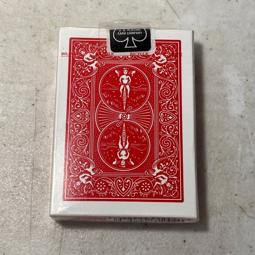 Vintage Sealed BICYCLE Rider Back Playing Cards Red 808 Poker USA NEW ...
