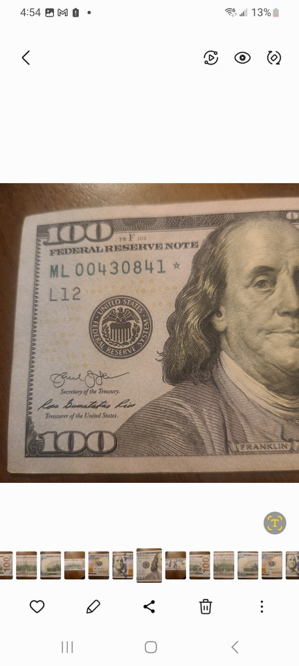 US $100 Bill One Hundred Dollar Star Note ( 2017a) | eBay
