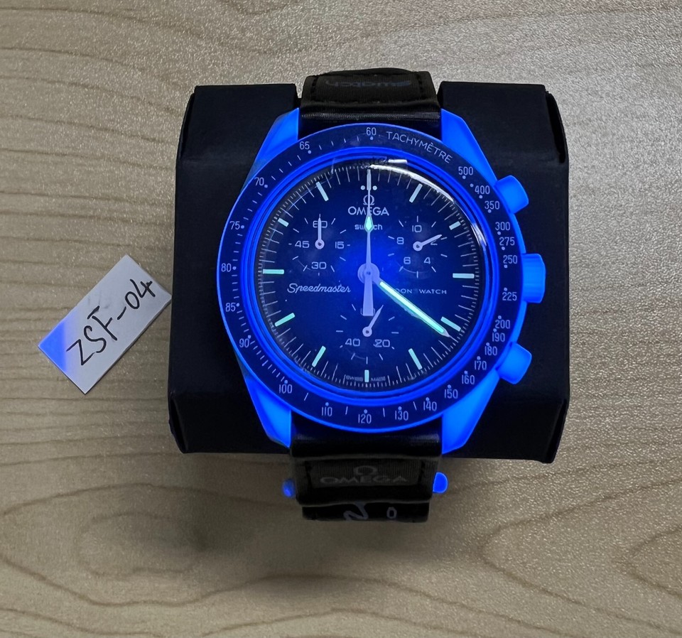 Swatch Mission To Neptune - Bioceramic Speedmaster Moonswatch | eBay