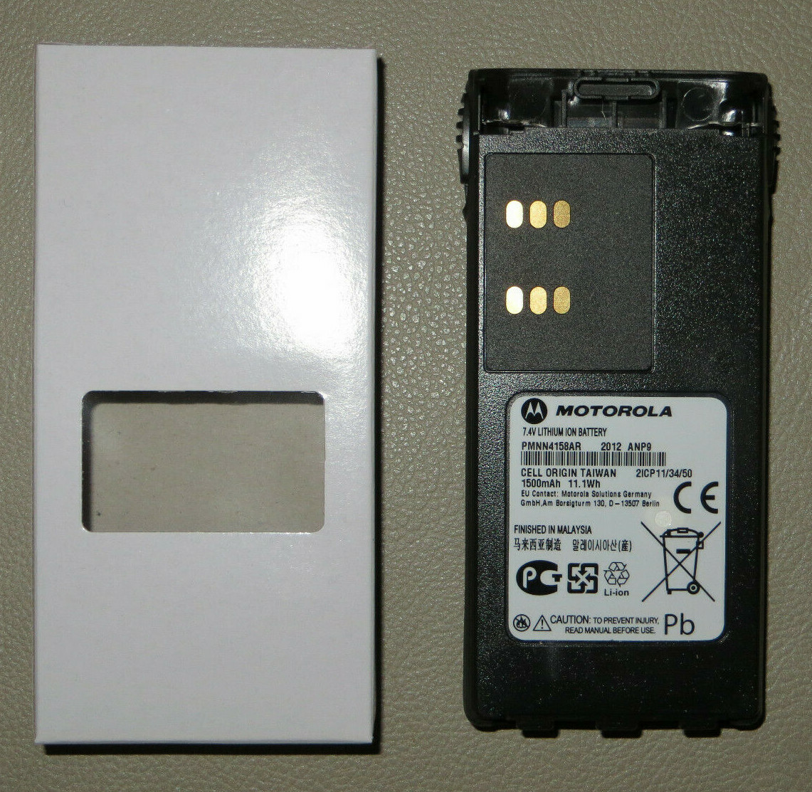 Genuine Motorola PMNN4158AR (HNN9013) LiIon GP340 GP360 etc Waris ...
