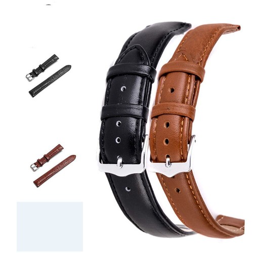 Leather Steel Buckle Wrist Watchband Sports Belt Watch Band Strap ...