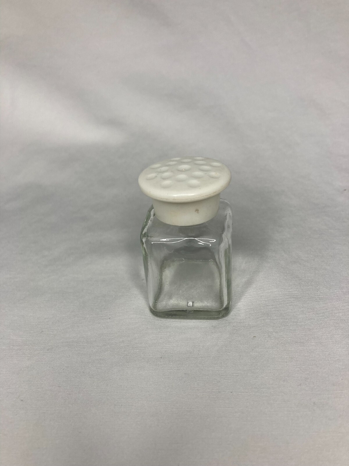Vintage Upjohn Unicap Clear Glass Bottle White Plastic Top 2 1/4" | eBay