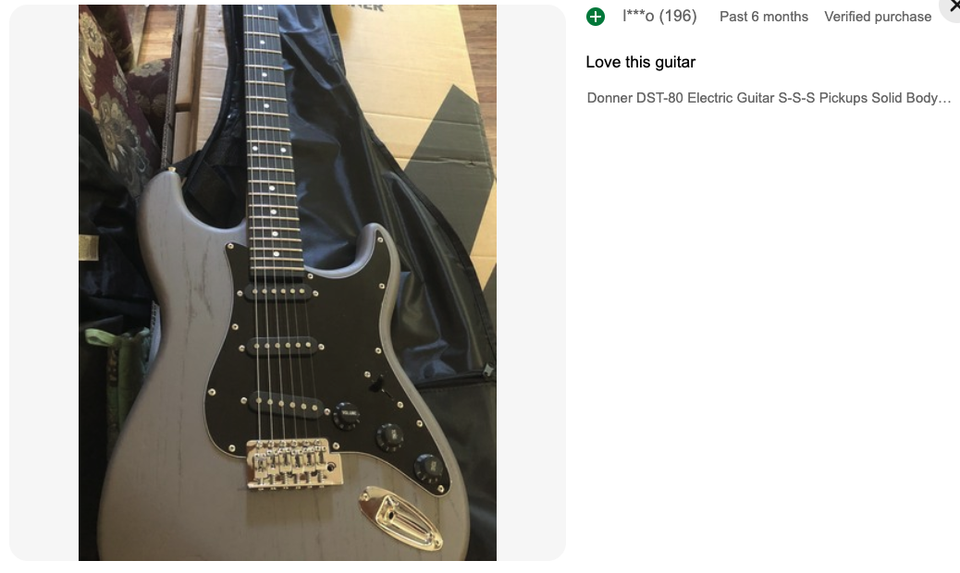 🎸 Donner DST-80 Electric Guitar With Amplifier Solid Body Wood Grain ...