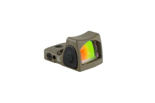Trijicon Adjustable LED RMR Type 2 FDE 6.5 MOA RM07-C-700717 Red Dot ...