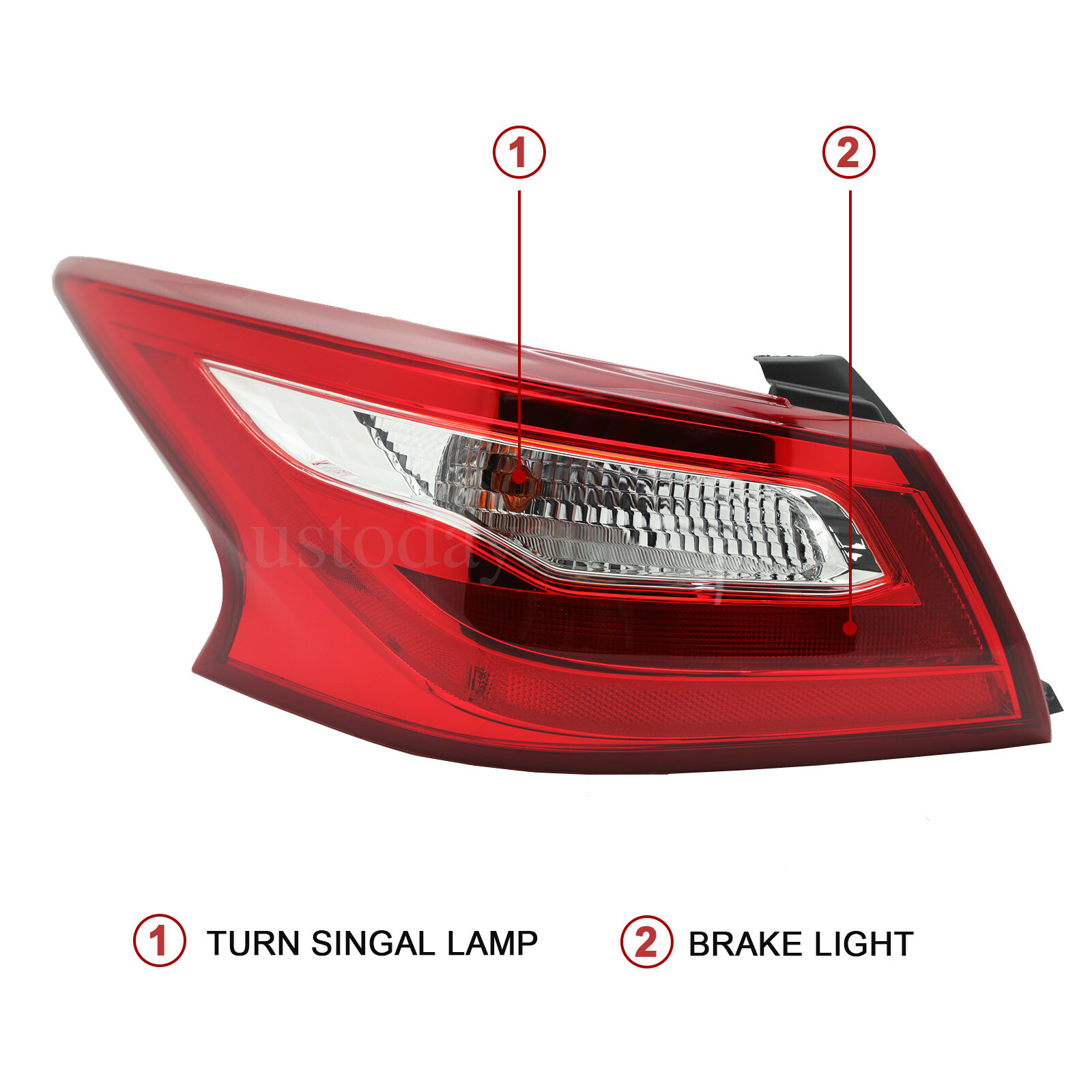 For 2016-2018 Nissan Sentra Tail Light Brake Stop Outer Lamp Driver ...