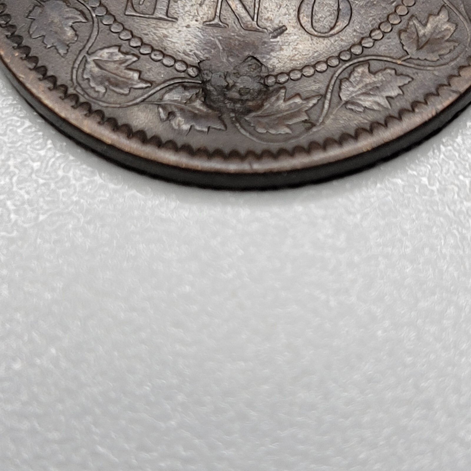 1859 Canada One Cent (dent damage) Queen Victoria Large Penny World ...