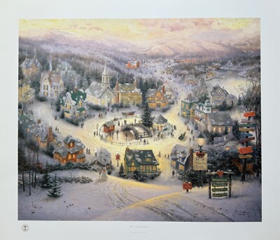 Thomas Kinkade ST NICHOLAS CIRCLE Hand Signed Limited Edition ...