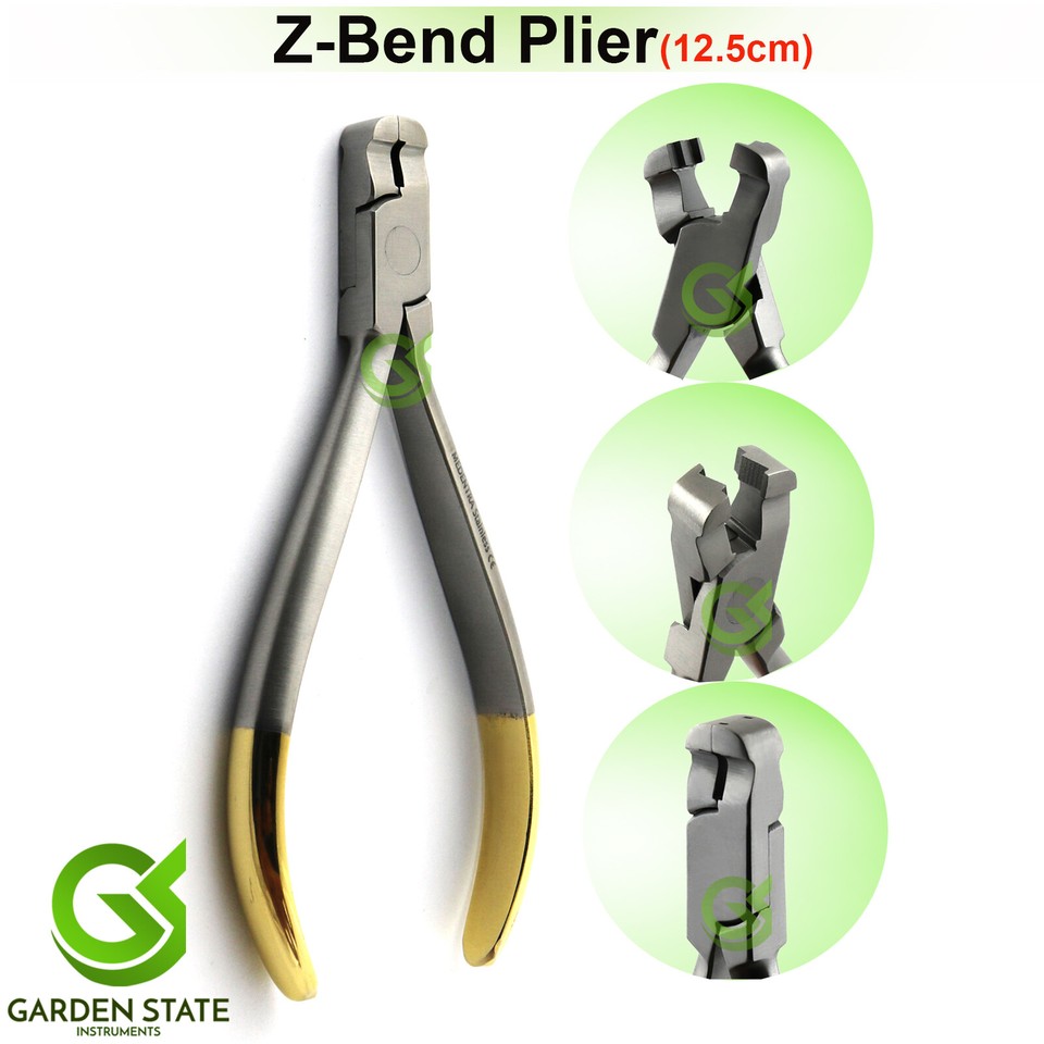 New Precision Z-Bend Plier TC Orthodontic Dental Arch-wire Bending Step ...