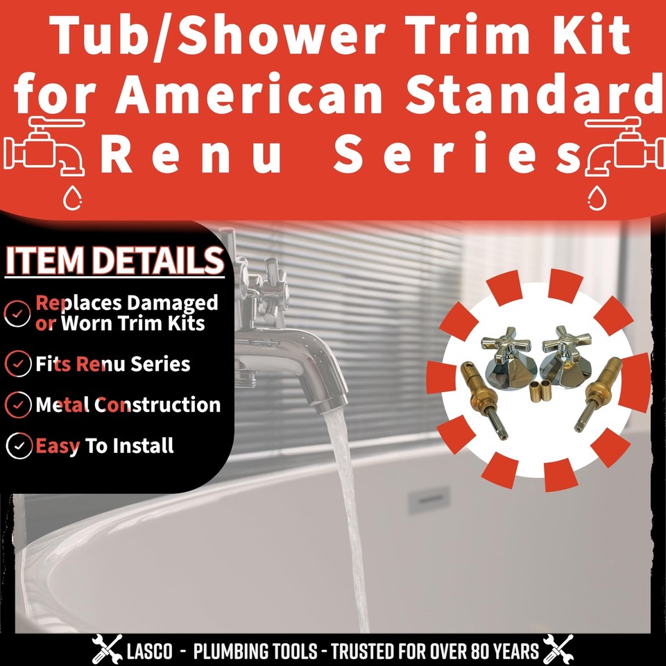 LASCO 01-9403 American Standard Renu Series Two Valve Tub or Shower ...