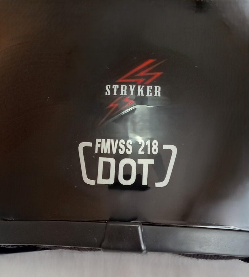 Stryker Helmets DOT Approved Skull Cap Motorcycle Half Helmets Black ...