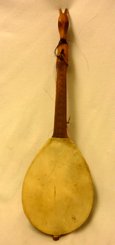 VINTAGE GUSLE EUROPEAN BOWED HAND CARVED WOODEN MUSICAL INSTRUMENT | eBay