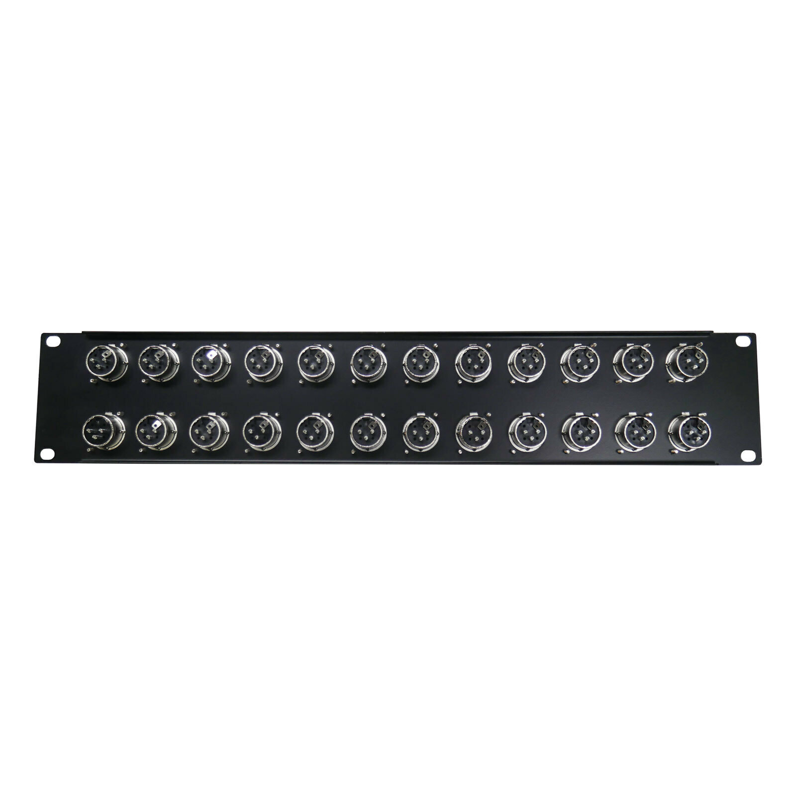 BravoPro BP-004 2RU Rack Mount Patch Bay with 24 x 3-pin Male XLR | eBay