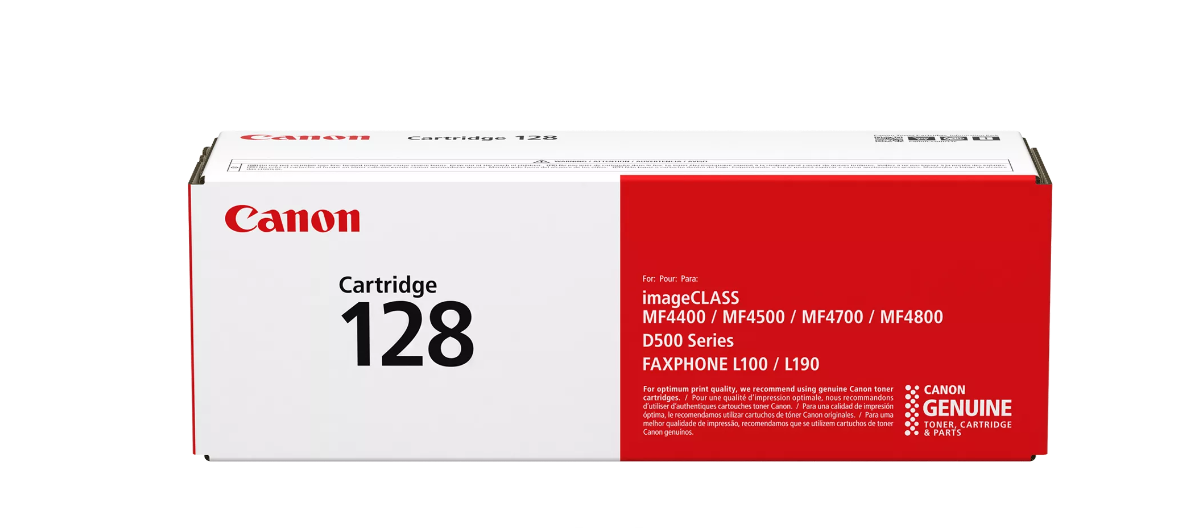 Genuine OEM CANON 128 MF4500/MF4700/MF4800/L100/L190/D500 Toner ...