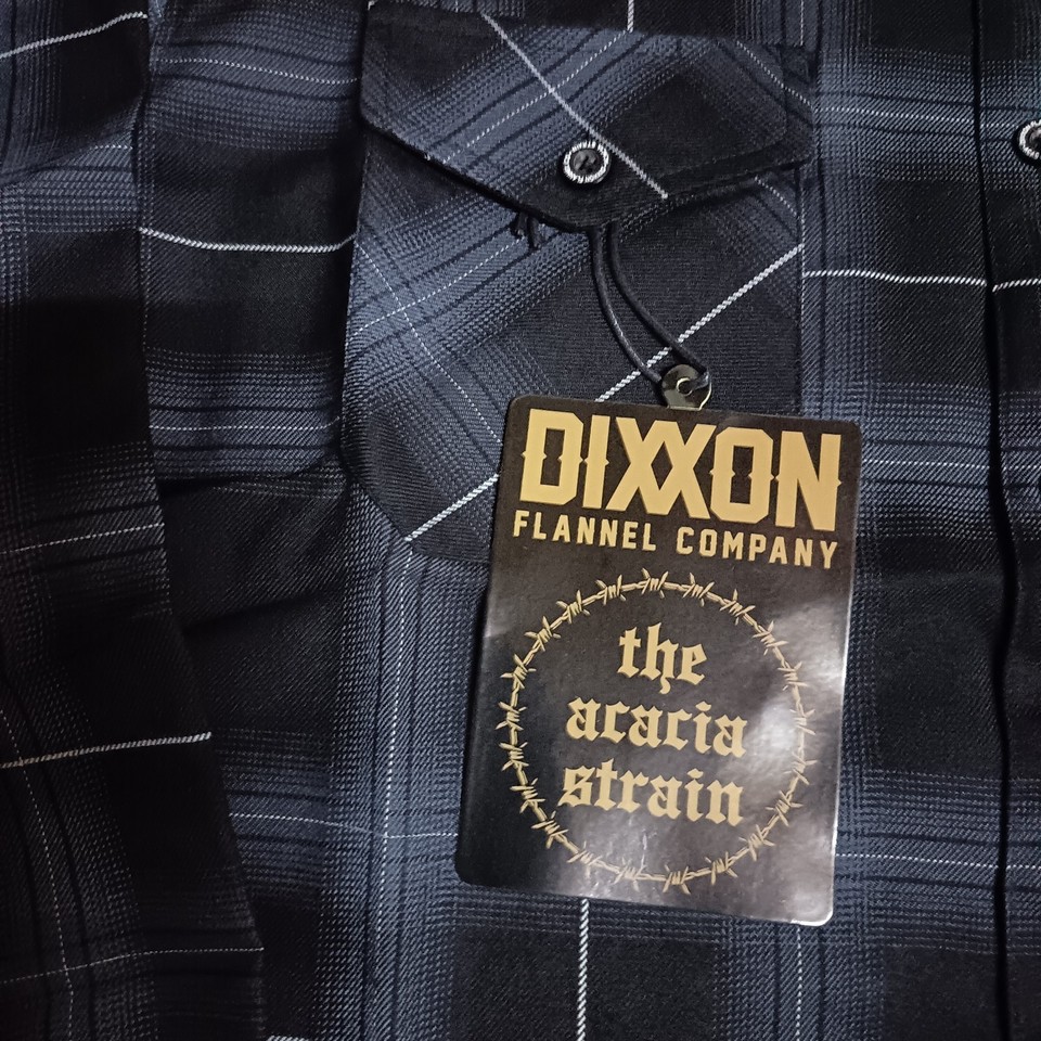 Dixxon Flannel X TAS The Acacia Strain Metal Band Long Sleeve Shirt Sz ...