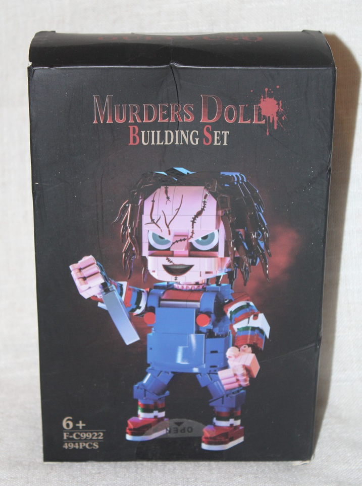 Oulyvcso Chucky Child’s Play Horror Murder Doll Building Blocks 494pcs ...