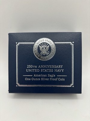U.S NAVY 250th Anniversary American Eagle Silver Limited Edition Coin ...