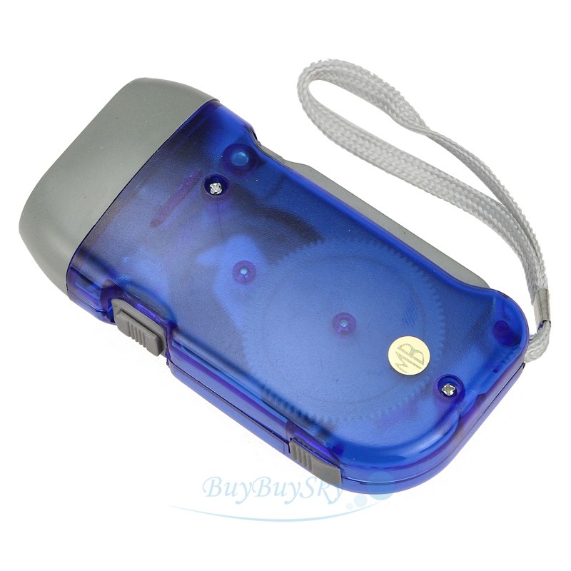4PCS Hand Press Crank Flashlight Squeeze Powered No Battery LED Light ...
