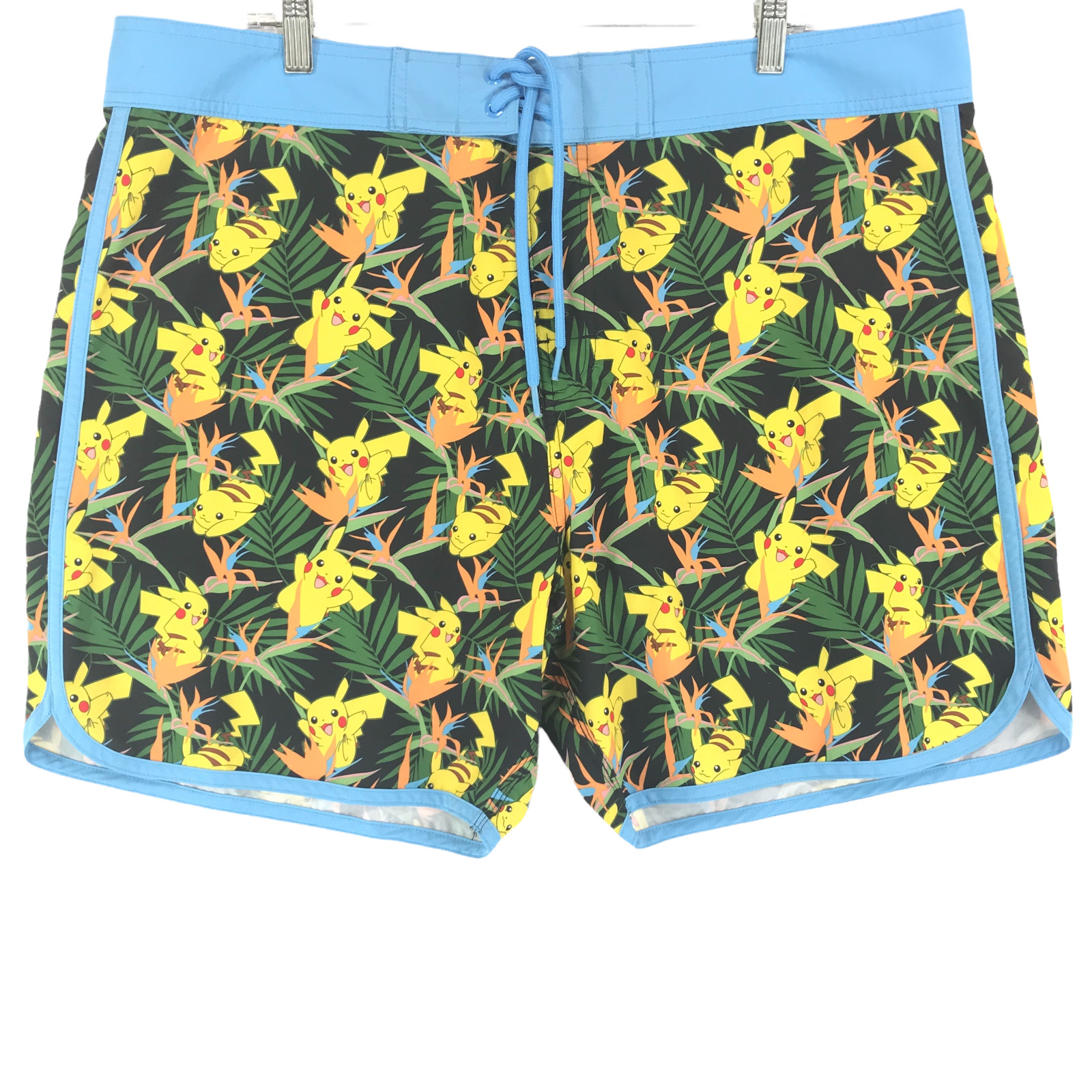 Pokemon Pikachu Board Shorts Men's XL (40x7) Blue Gre… - Gem