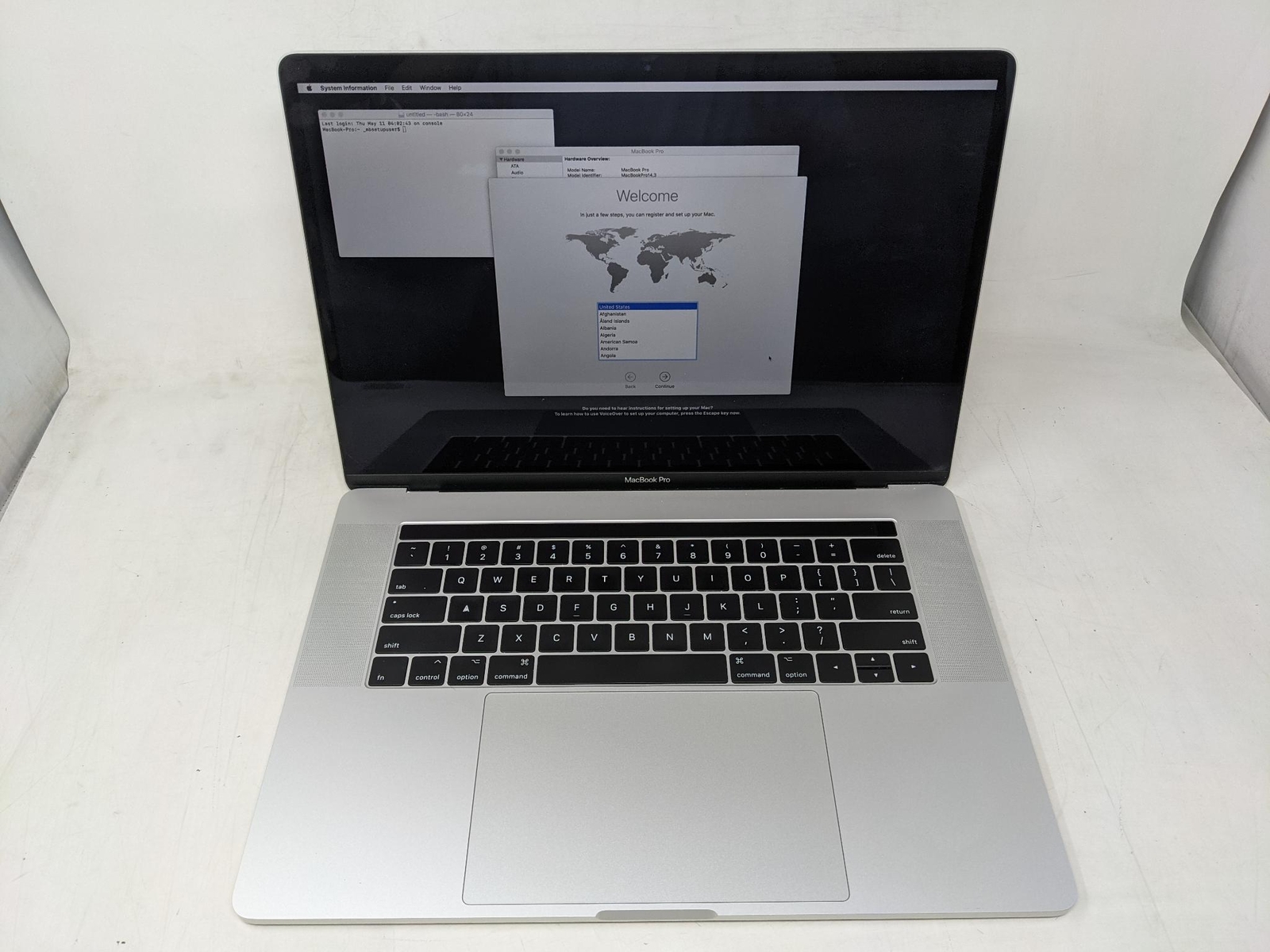 APPLE MACBOOK PRO A1707 15" i7 3.1GHz 2017 16GB 1TB Grade D