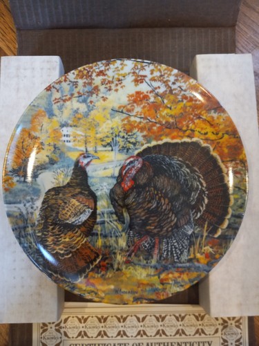 Edwin M. Knowles China Co The Wild Turkey Collector Plate | eBay