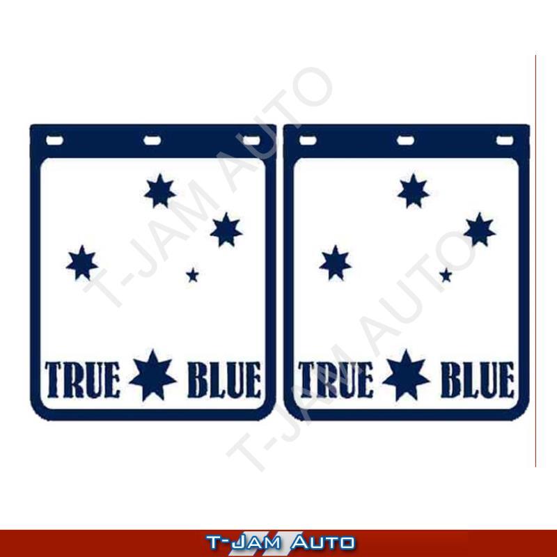 Heavy Duty True Blue Mud Flaps Set of 2 - 355 x 230mm | eBay Australia
