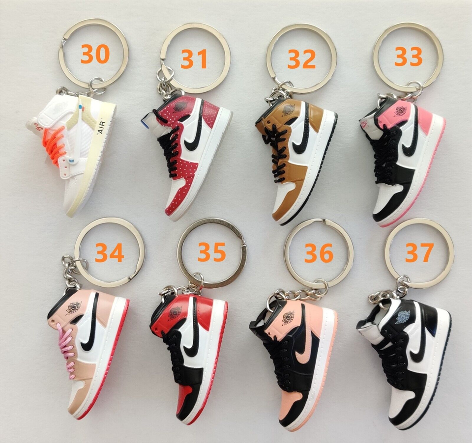 3D Mini Sneaker Keychain/Sneaker Keychain/Shoe Keychain/Mini Keychain ...